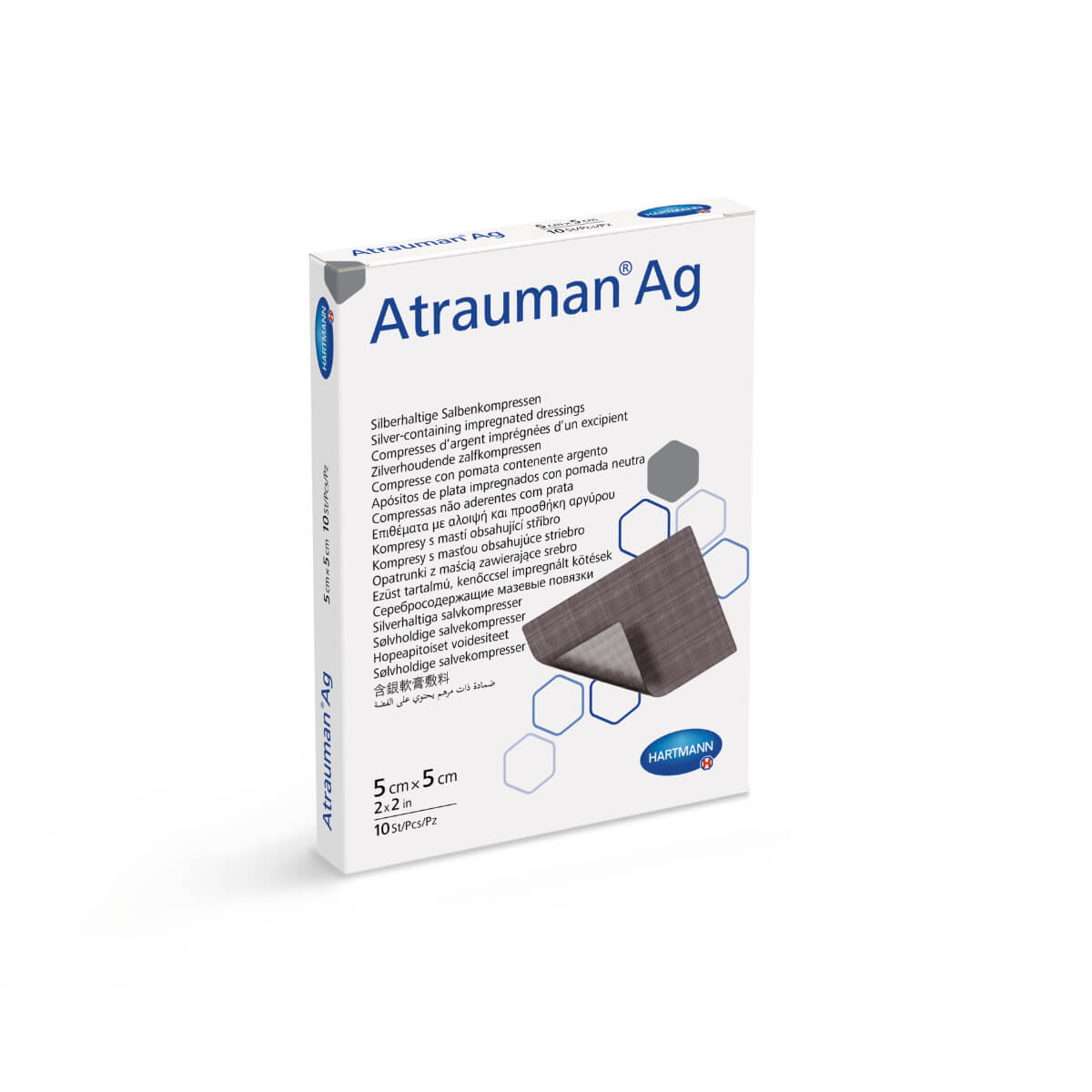 Buy HARTMANN Atrauman Ag ointment dressings 5 x 5 cm online