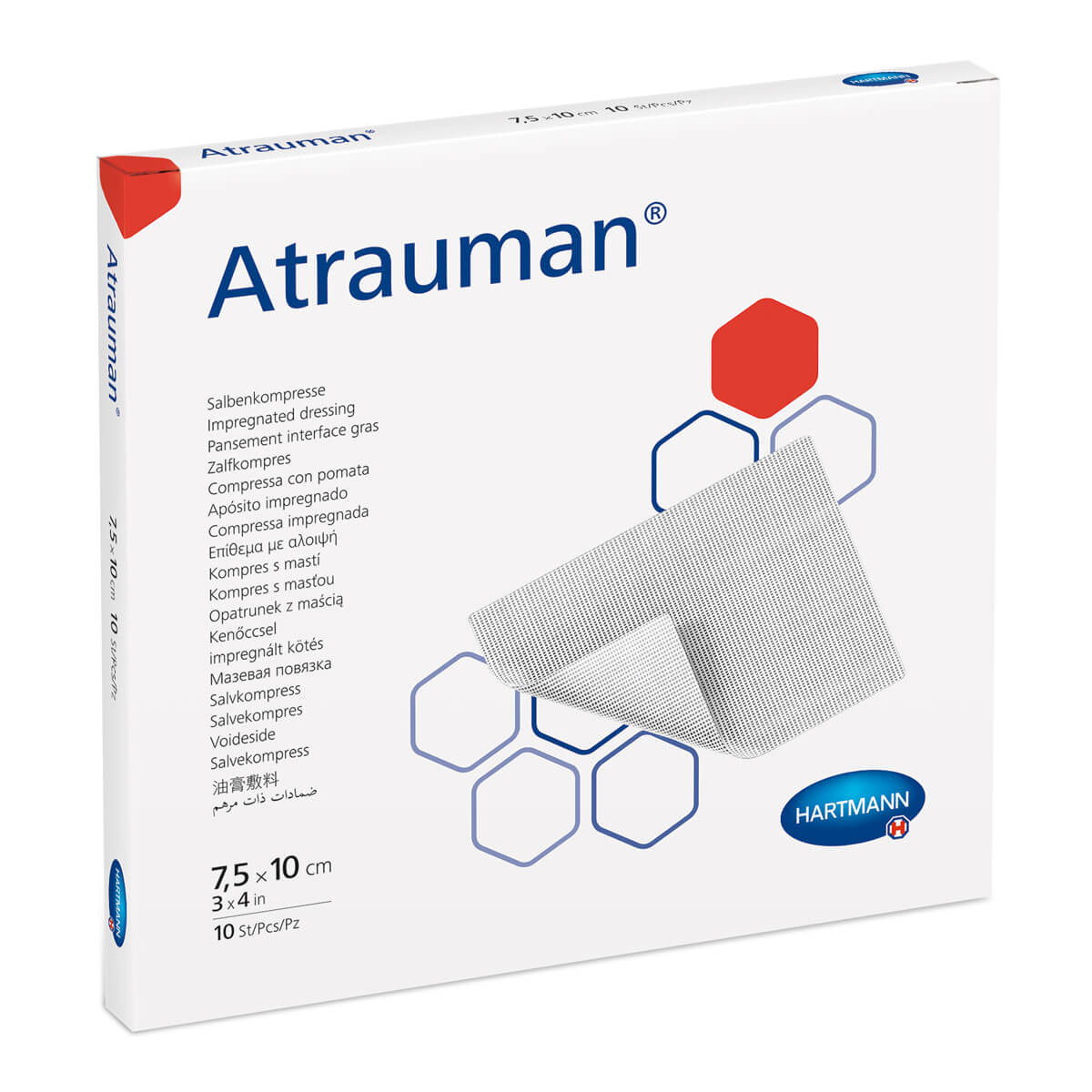 Buy HARTMANN Atrauman ointment dressings sterile 7.5 x 10 cm/10 pieces ...