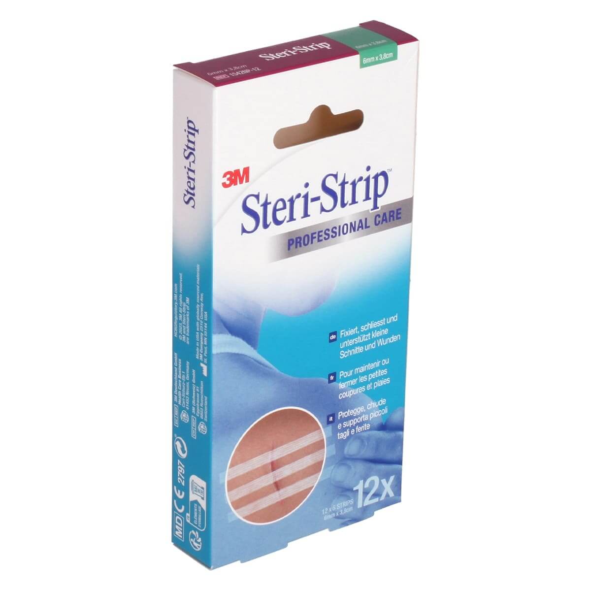 Buy 3M Steri-Strip wound closure strips 6 x 38 mm (6 strips per sterile ...