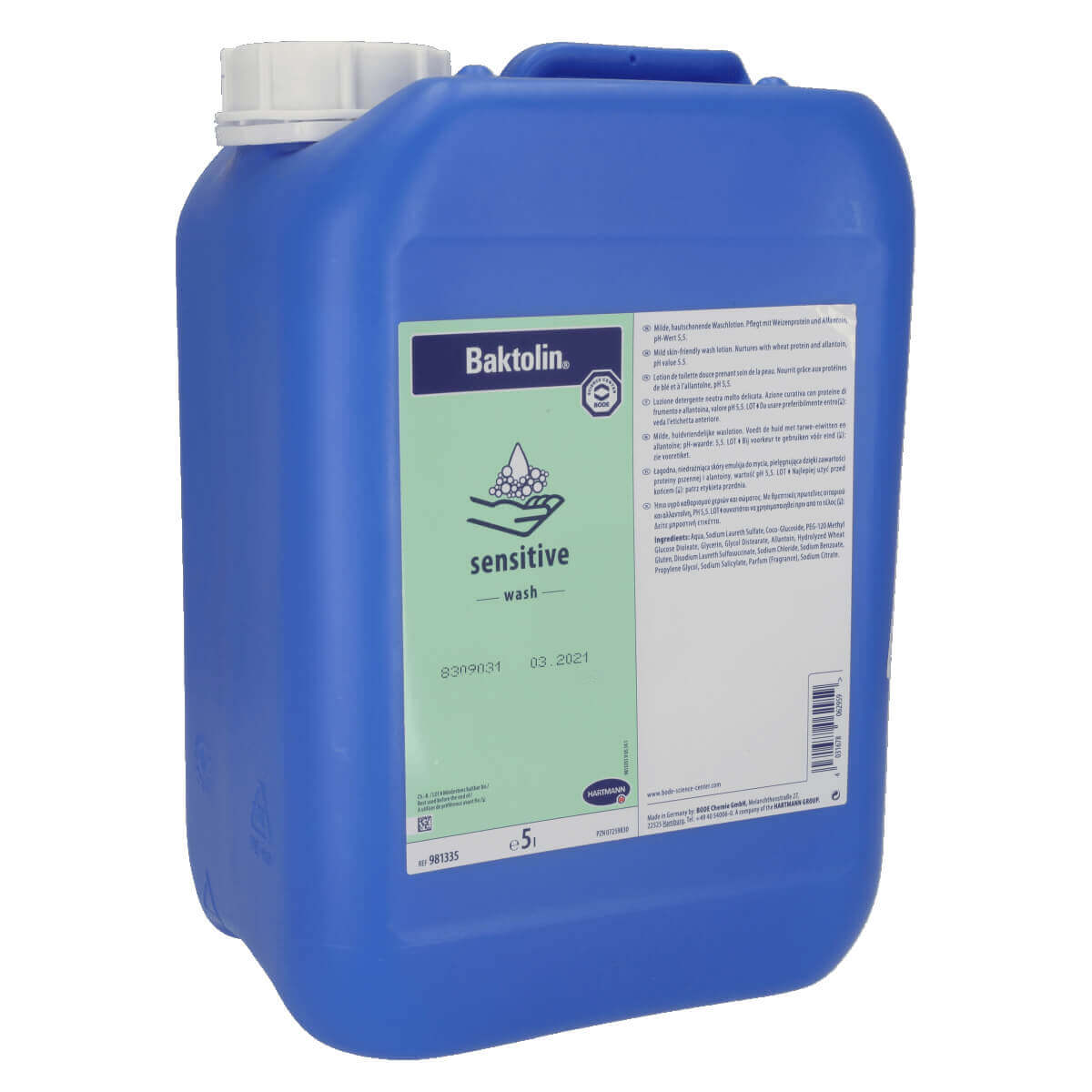 Buy HARTMANN Bode Baktolin sensitive wash lotion 5,000 ml (canister) online