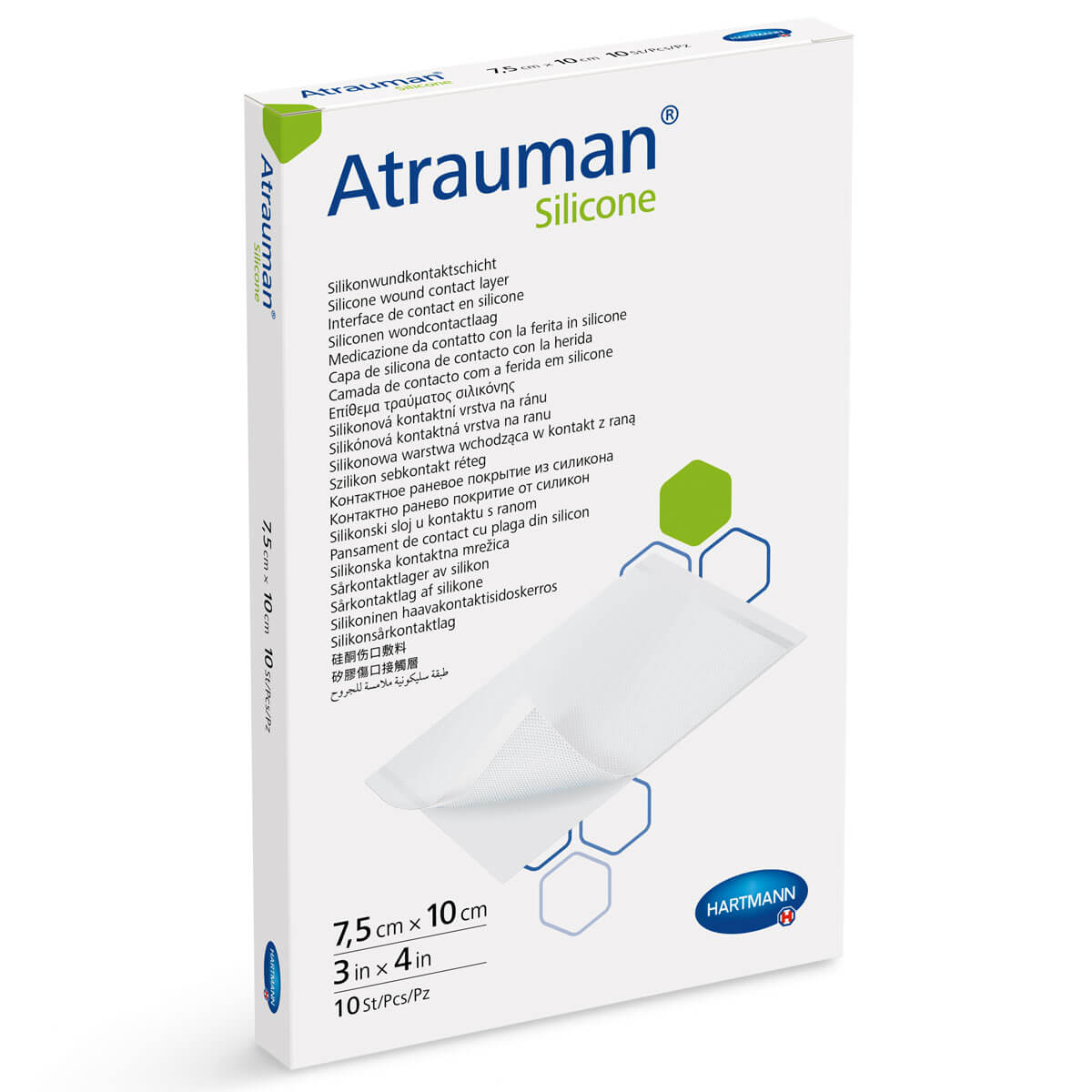 Buy HARTMANN Atrauman Silicone wound contact layer 7.5 x 10 cm online