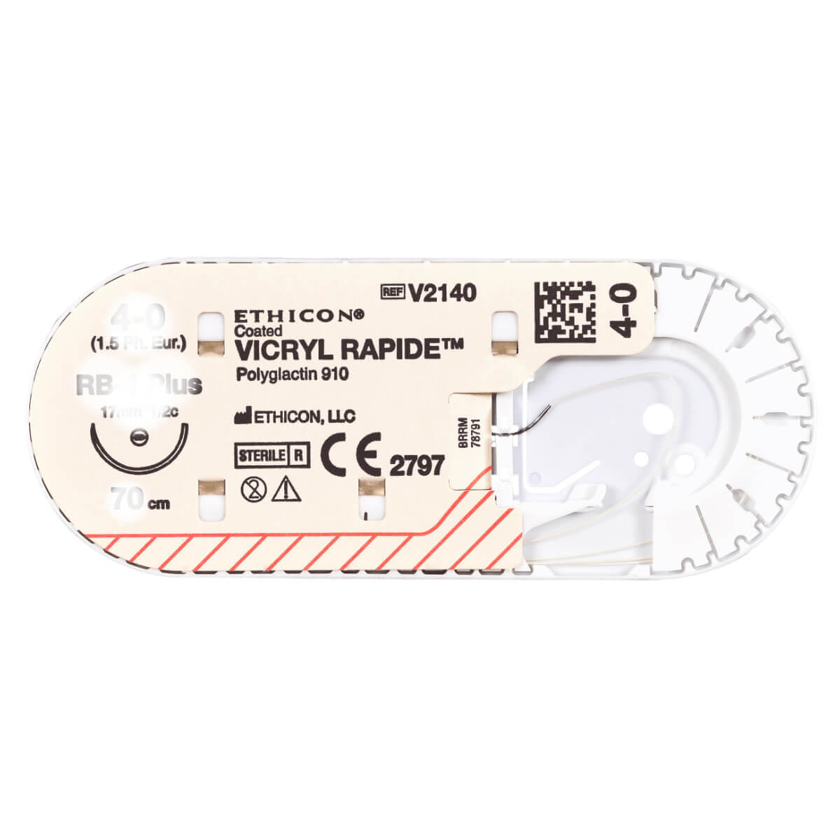Buy Ethicon VICRYL Rapide (Polyglactin 910) suture material USP 4/0 (EP ...